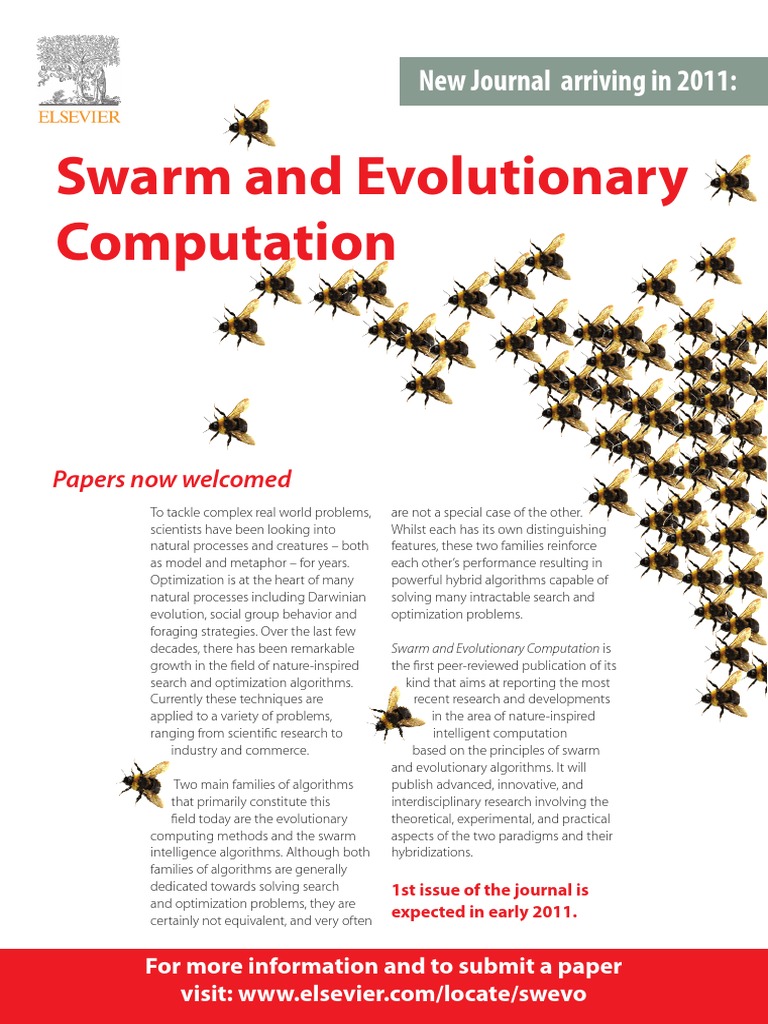 Swarm and Evolutionary Computation Journal | PDF | Evolution ...