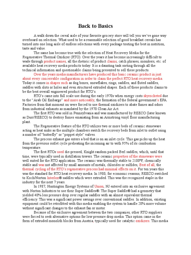 Back To Basics - RTO Media | PDF | Chemical Engineering | Chemistry