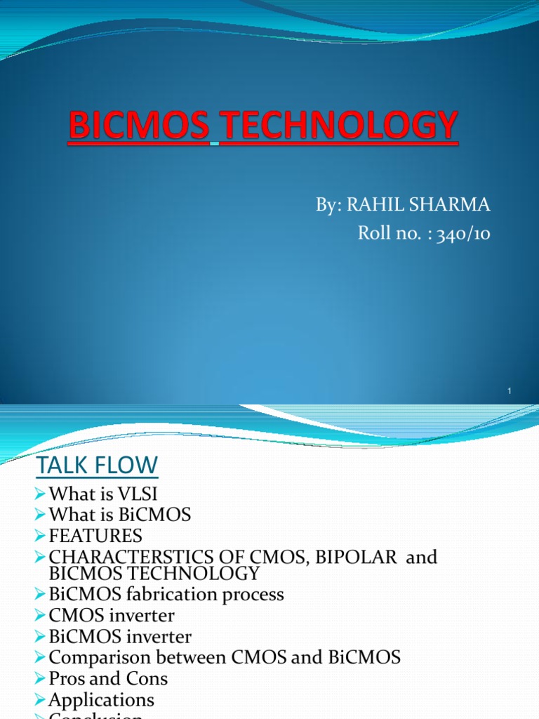 Bicmos Technology | PDF | Cmos | Very Large Scale Integration