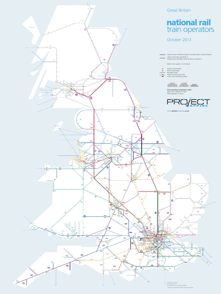 National Rail Network Map Zoom | PDF
