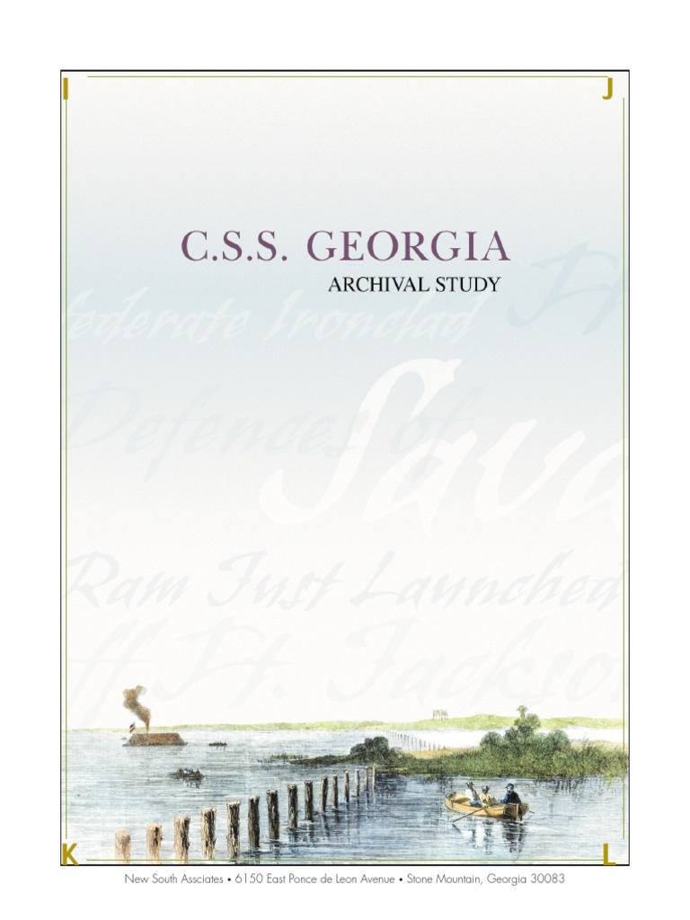CSS Georgia Archival Study | PDF | Ironclad Warship | Confederate ...