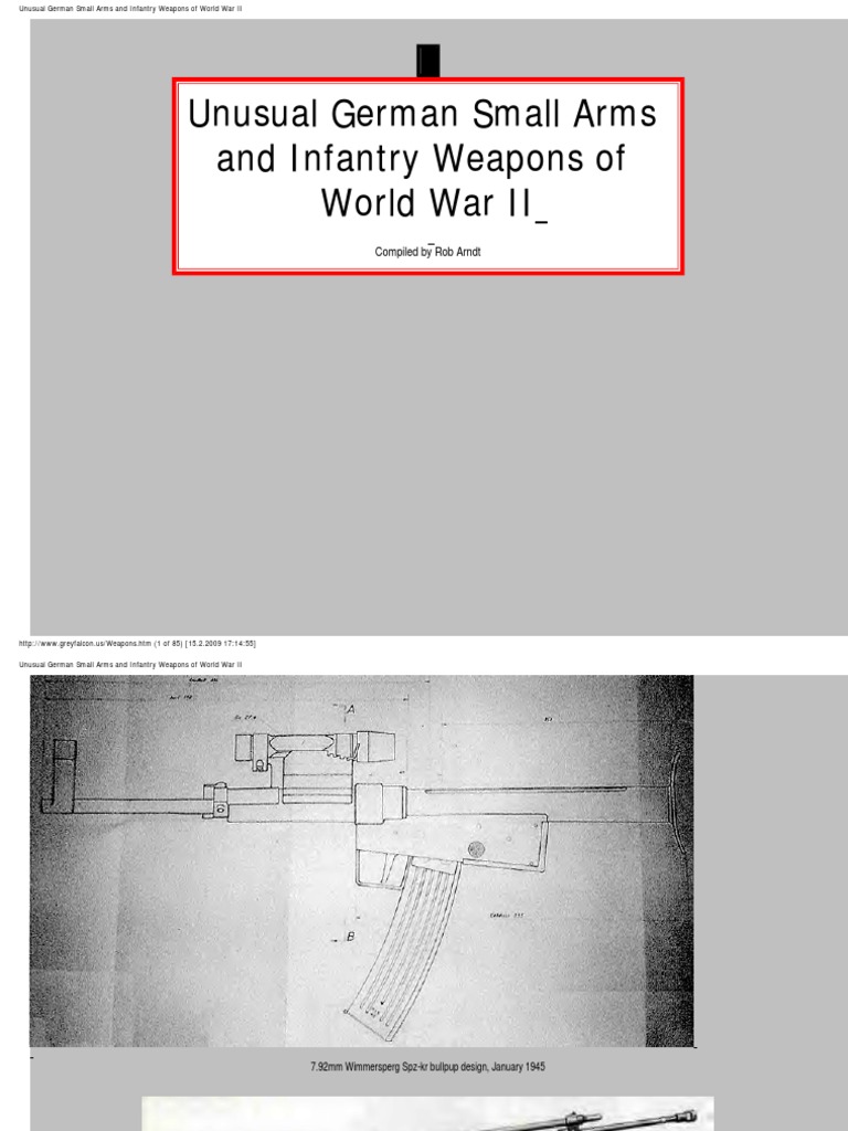 Unusual WWII German Weapons Guide | PDF | Firearms | Tools