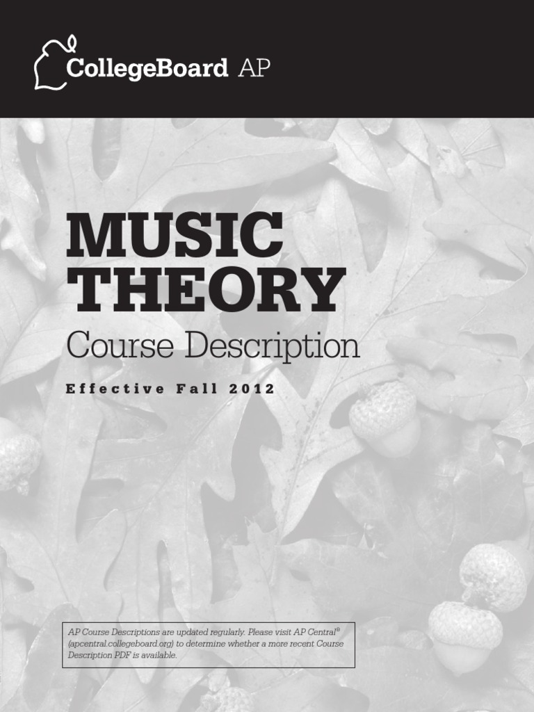 AP Music Theory | PDF | Advanced Placement | Chord (Music)