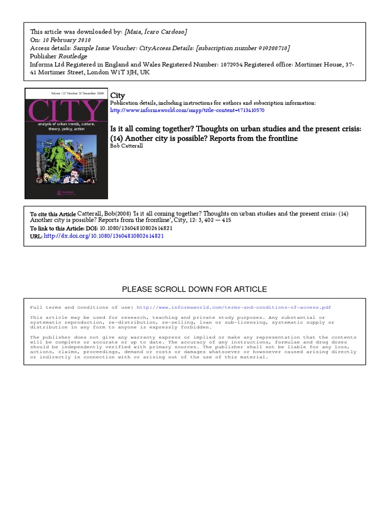 Bob Catterall | PDF | Ciudad Juárez | Somalia