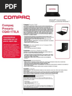 Compaq Presario Cq42-203la + Memoria Usb 2gb | PDF | Seguro digital ...