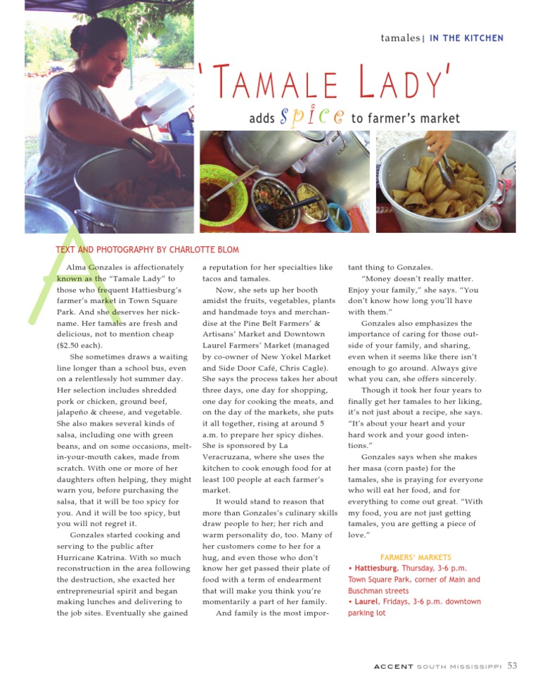 Tamale Lady | PDF | Western Cuisine | Regional & Ethnic Food