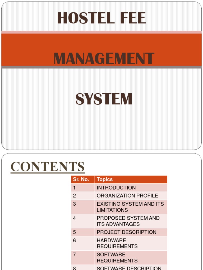 Hostel Fee | My Sql | Databases