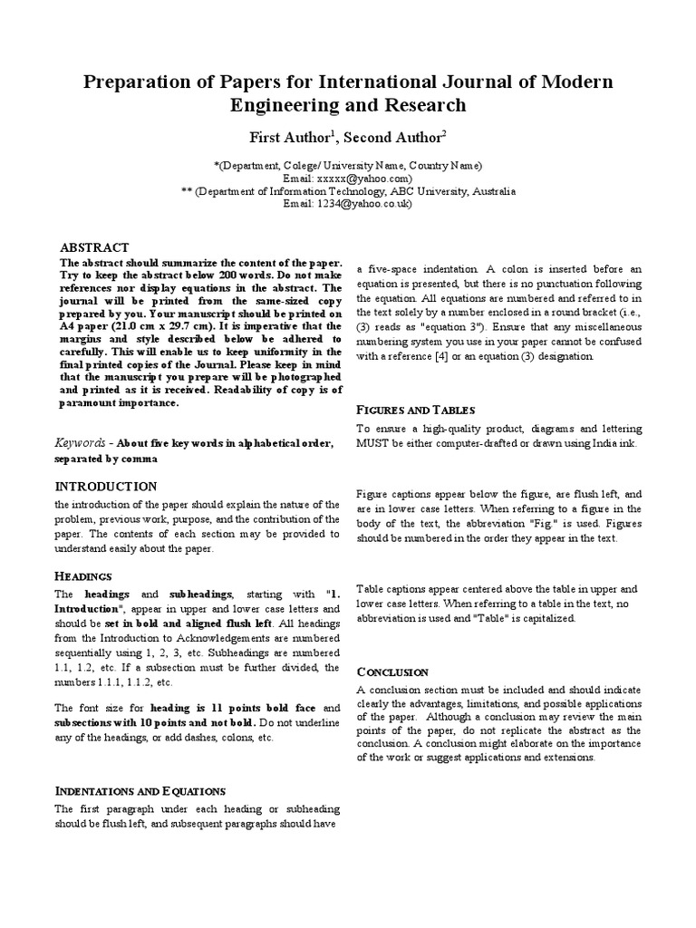 Paper Format Guidelines | PDF | Orthography | Typography