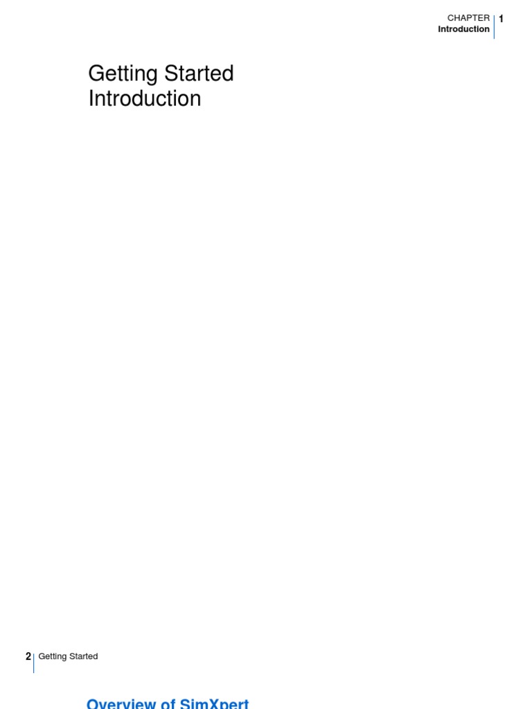 SimXpert R3.2 Getting Started Guide | PDF | Menu (Computing) | Graphical User Interfaces