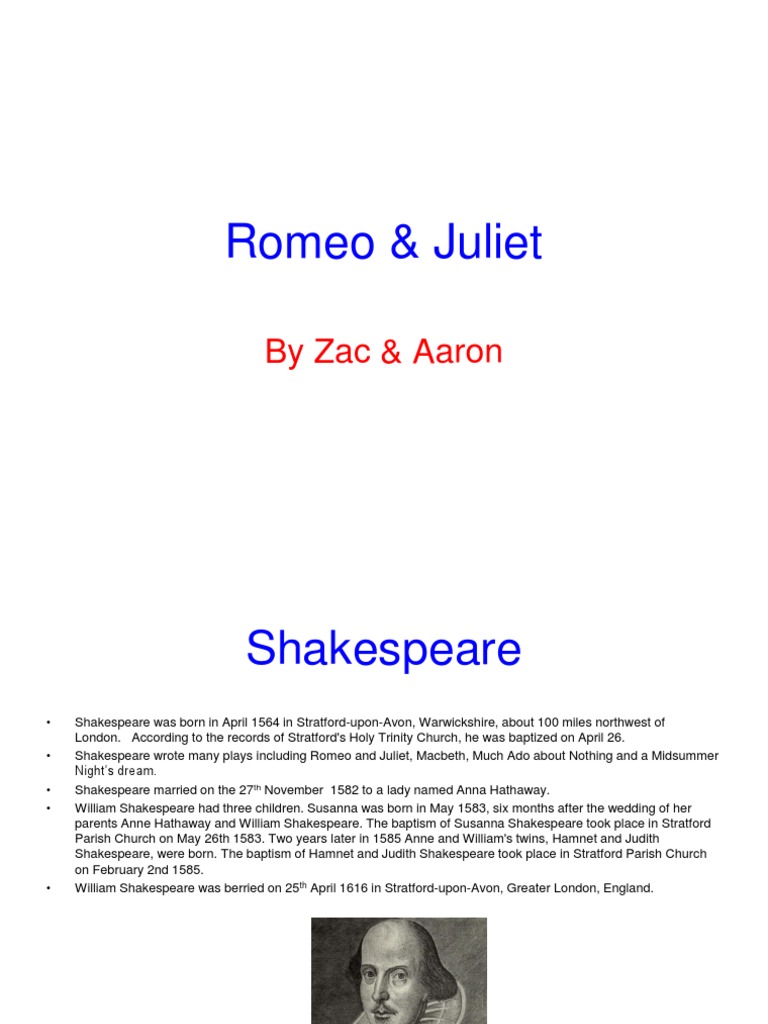 Romeo Juliet PPT 1 | PDF | William Shakespeare | Romeo And Juliet