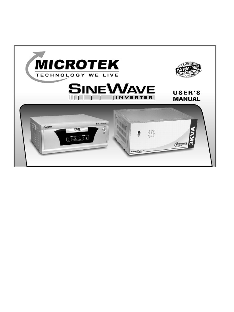 Microtech 2200 | PDF | Power Inverter | Fuse (Electrical)