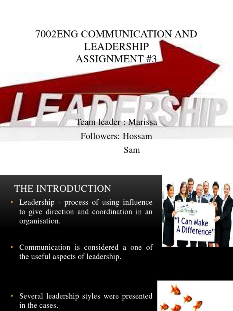 7002ENG Communication and Leadership Presentation | PDF | Leadership ...