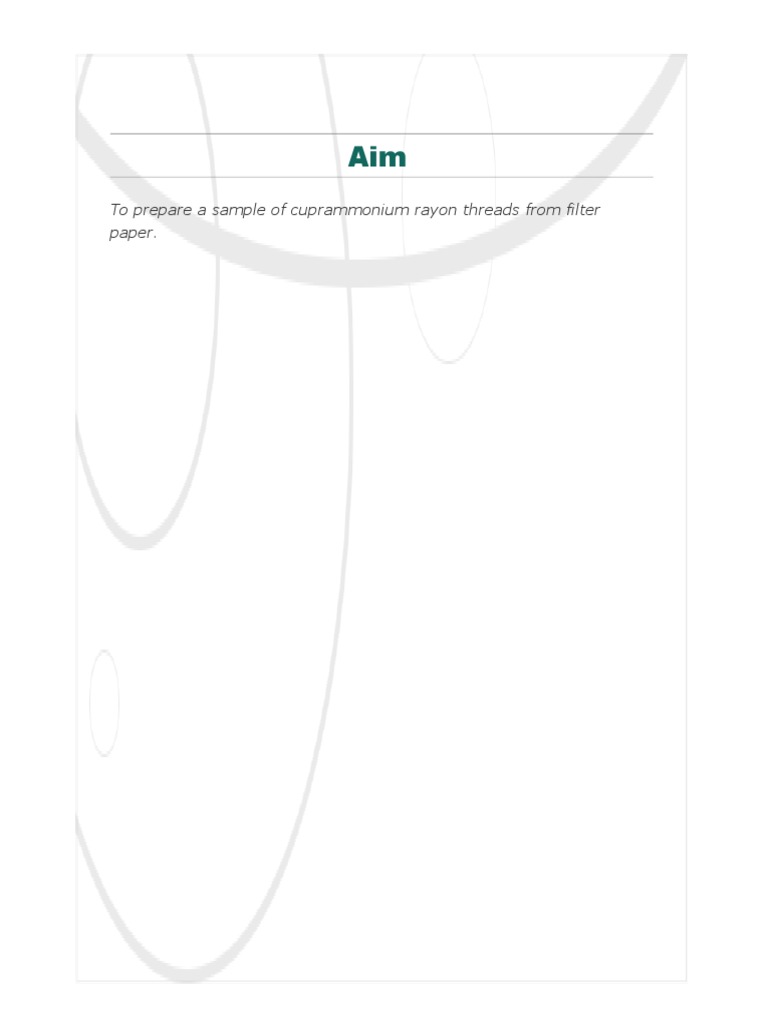 Chemistry Project - Rayon Fibre | PDF | Rayon | Fibers