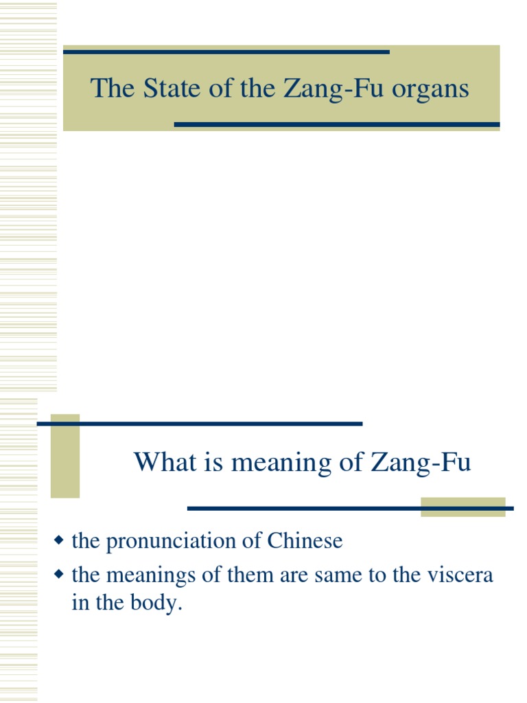 The Physiological Functions and Pathological Changes of the Zang-Fu ...