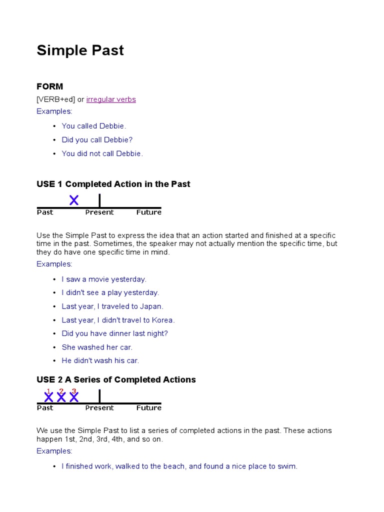 Simple Past: Irregular Verbs | PDF | Morphology | Onomastics