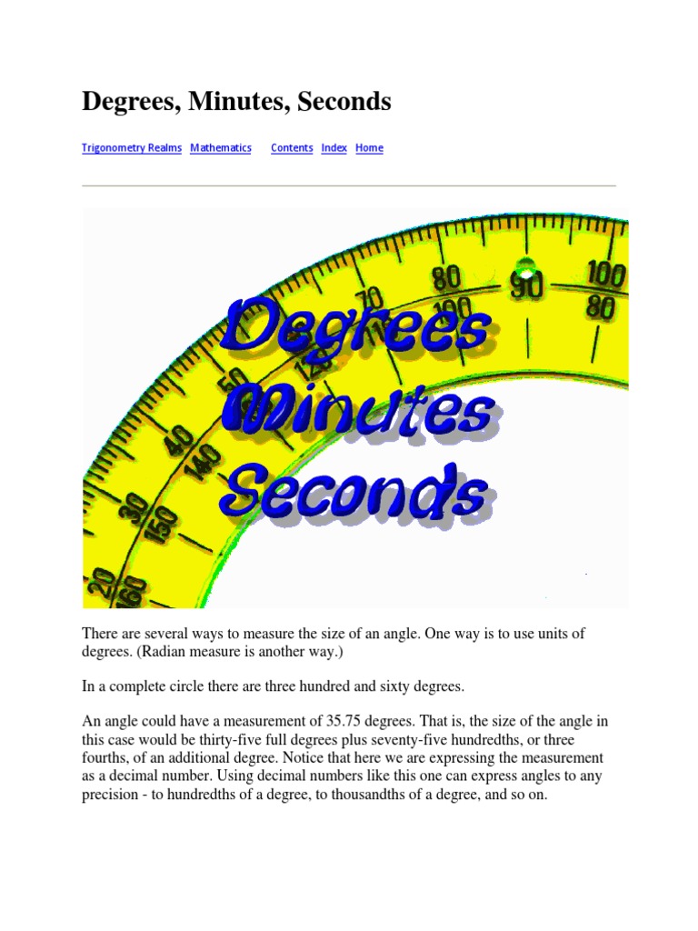 Degree With Minute Tolerance Calculation | PDF | Angle | Mathematical ...