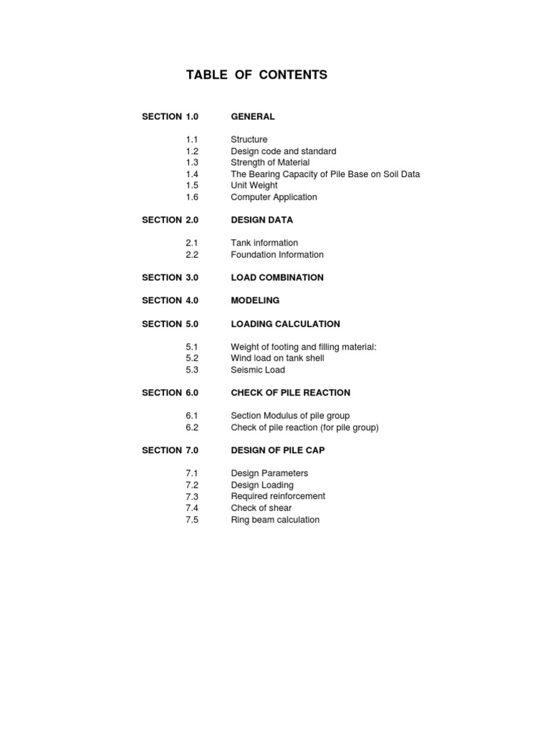 Oil Tank Foundation Design Overview | PDF | Deep Foundation | Concrete