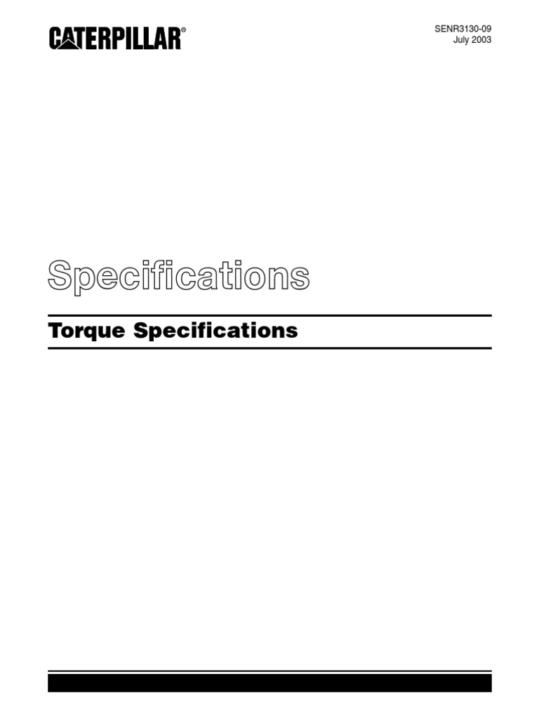 Torque Specification | PDF | Screw | Nut (Hardware)