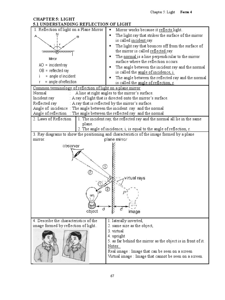 Chapter 5: Light | PDF | Lens (Optics) | Refraction