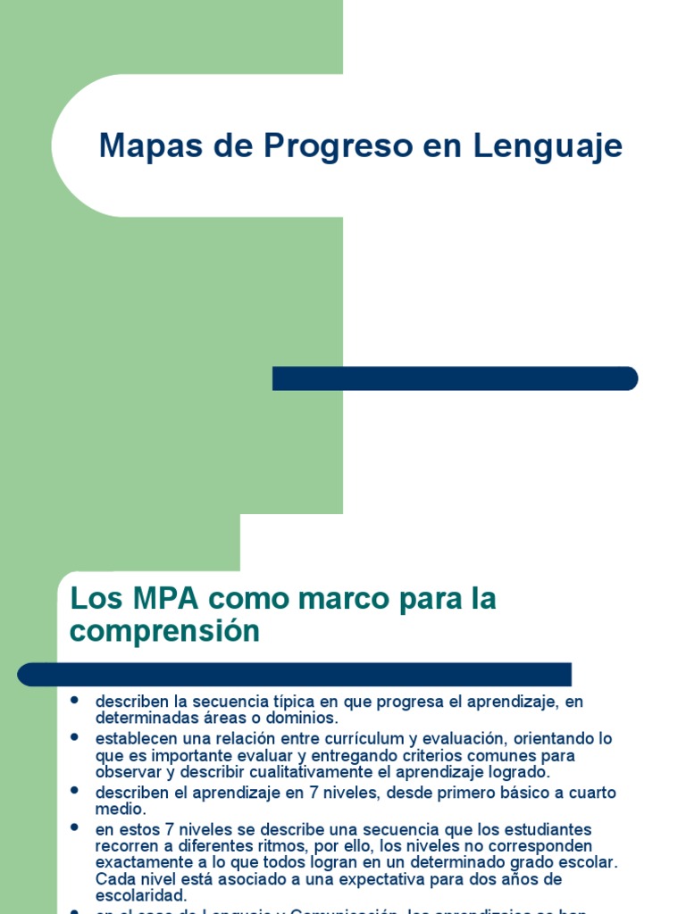 Mapas de Progreso en Lenguaje | PDF | Aprendizaje | Información