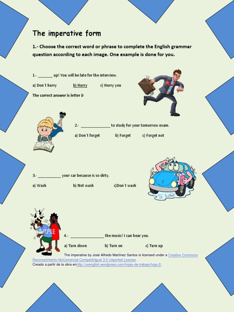 The Imperative Form | PDF | Cakes | Cuisine