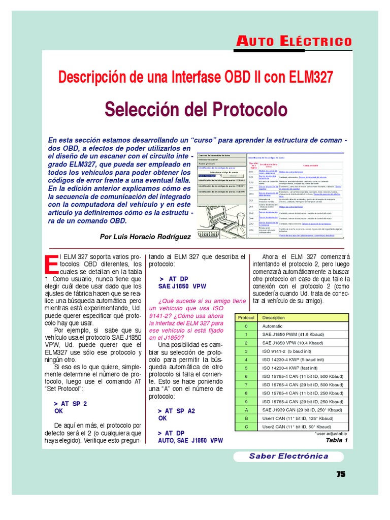 Interface OBD | PDF