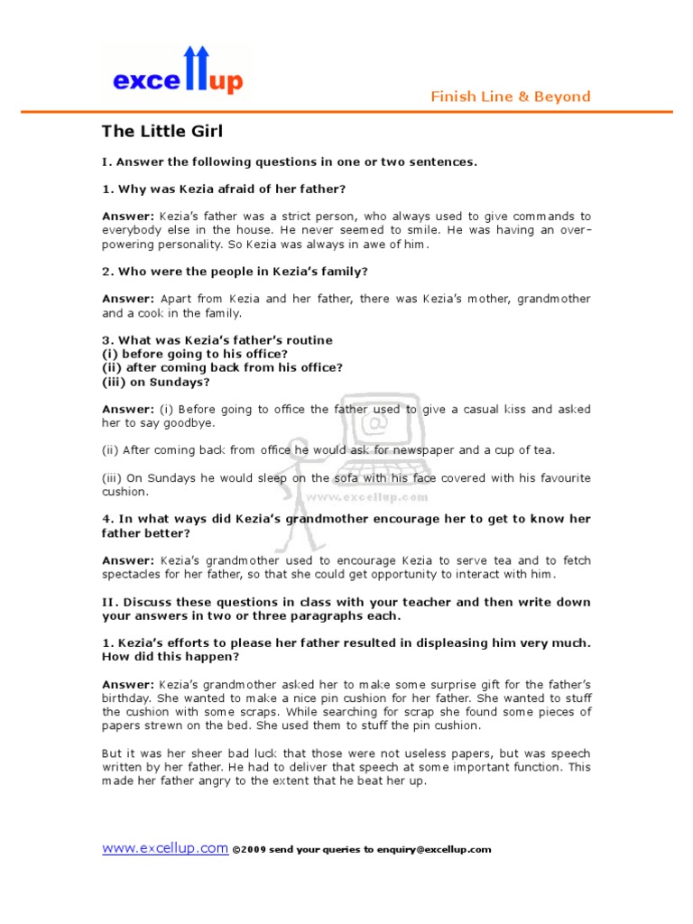 9 English The Little Girl | PDF | Poetry | Language Arts & Discipline