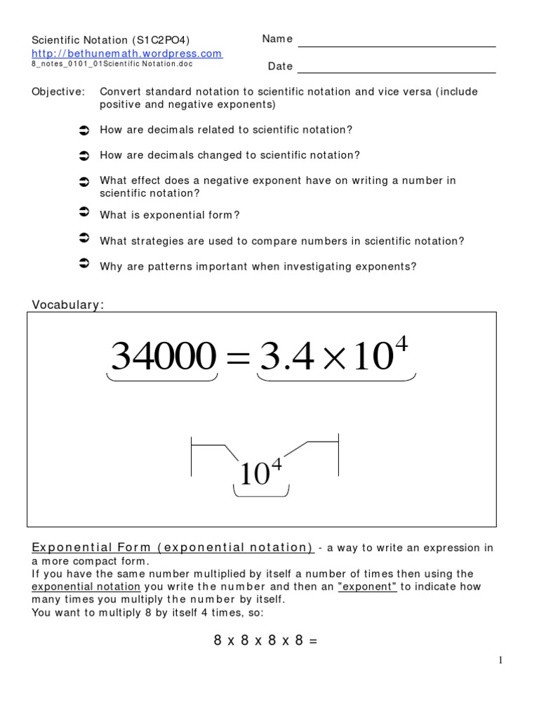 Understanding Scientific Notation Basics | PDF | Exponentiation | Numbers