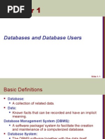 1 Databases and Database Management Systems | PDF | Data Model | Databases