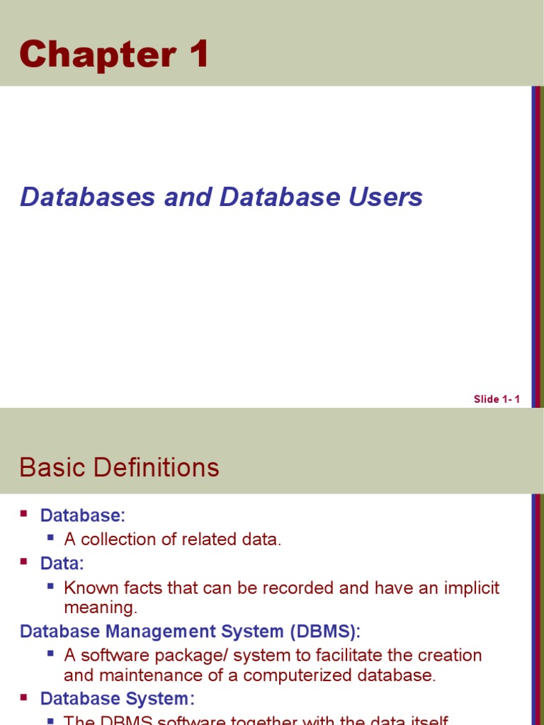 Databases and Database Users | PDF | Database Transaction | Databases