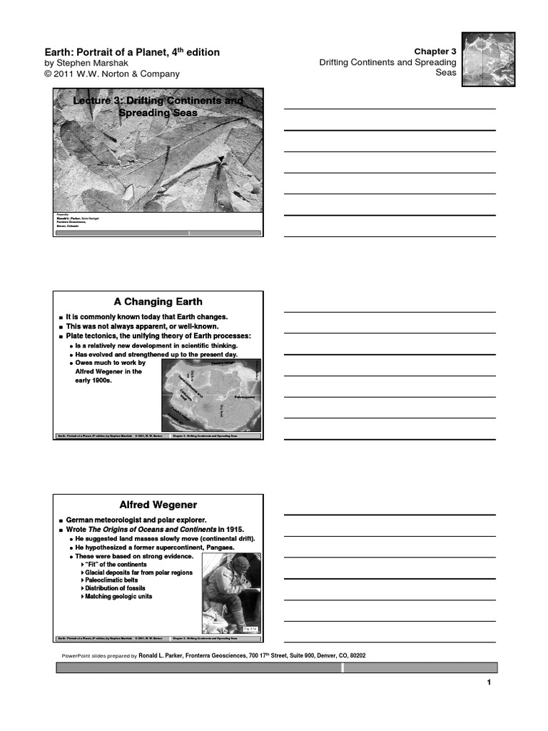 Introduction To Geology Plate Tectonics, Structural Geology Drifting ...