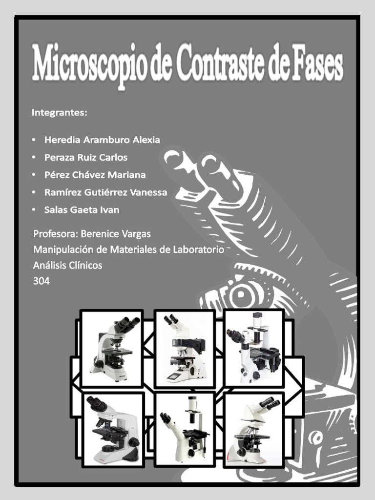 Microscopia de Contraste de Fases | PDF | Microscopio | Ligero