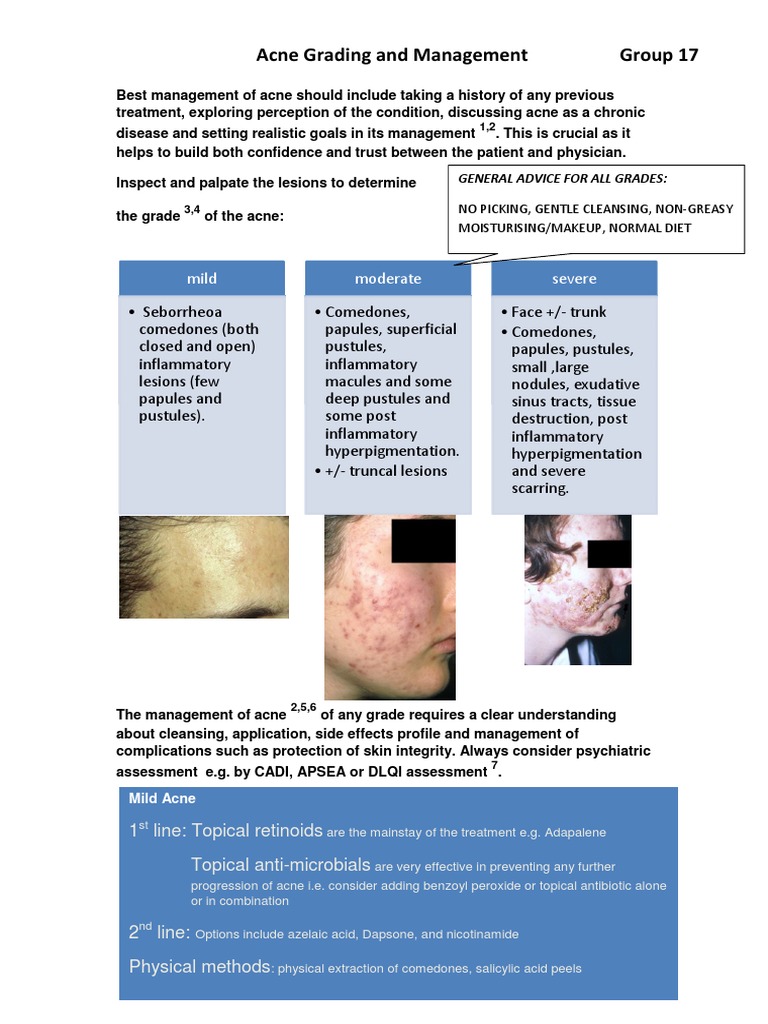 Acne Grading Guideline (Group 17) | PDF | Science & Mathematics