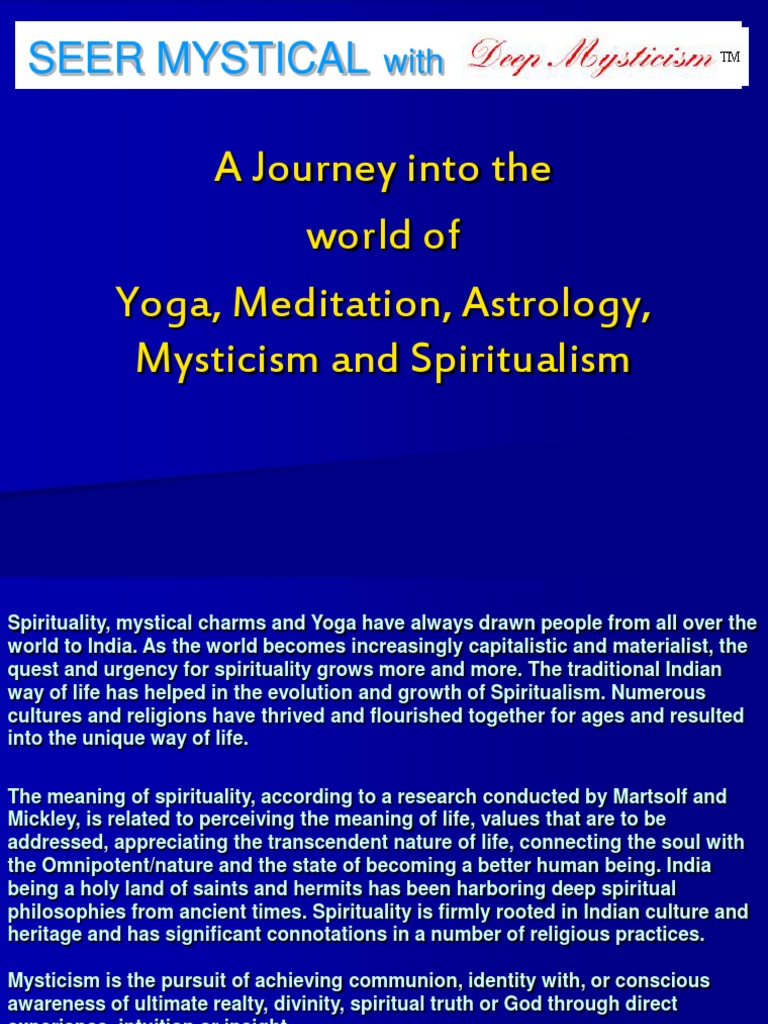 Exploring Mysticism and Spirituality | PDF | Mysticism | Spirituality