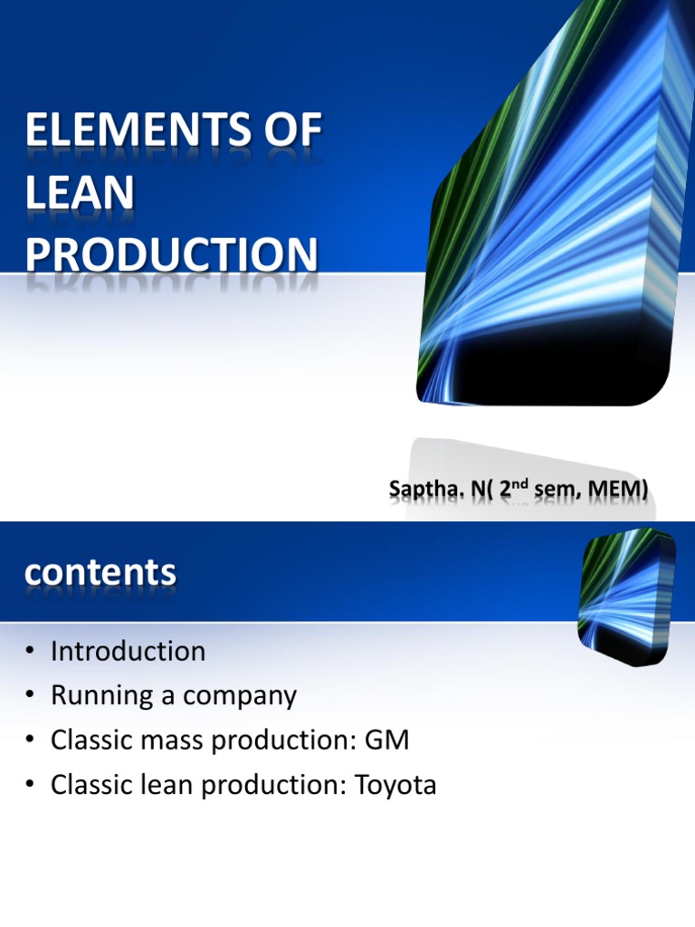 Lean Production vs. Mass Production Insights | PDF