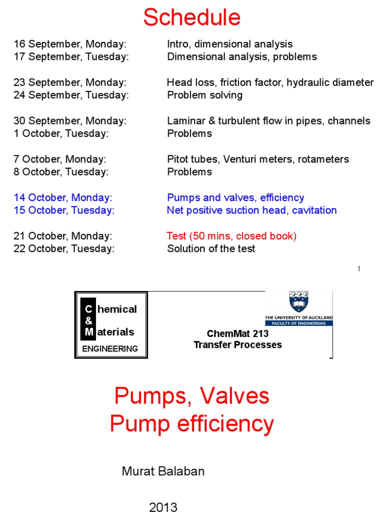 Pump Selection and Performance Analysis for a Water Transport System ...