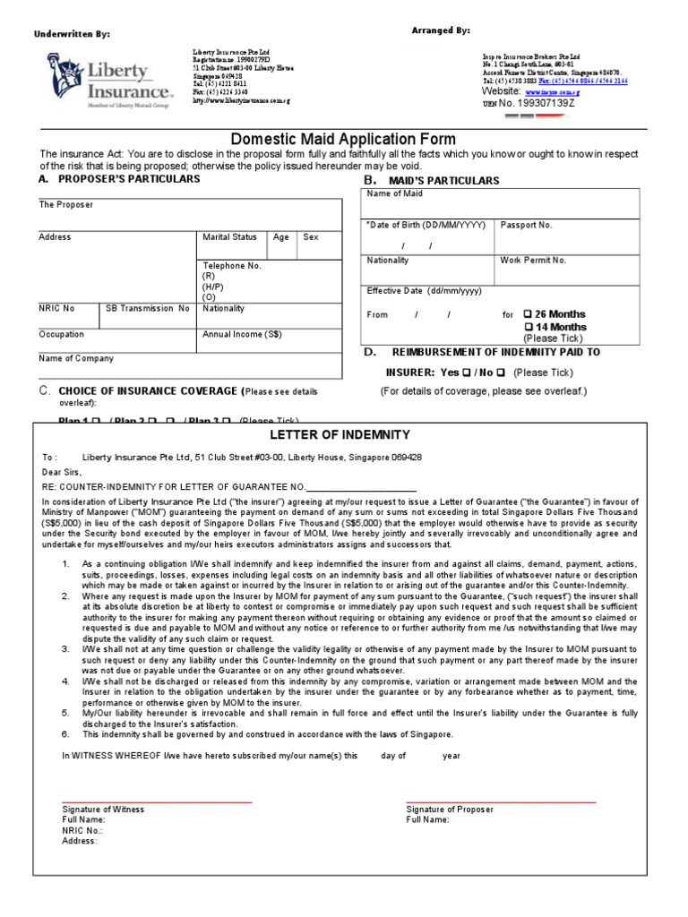 Printable Form For Maid - Printable Forms Free Online
