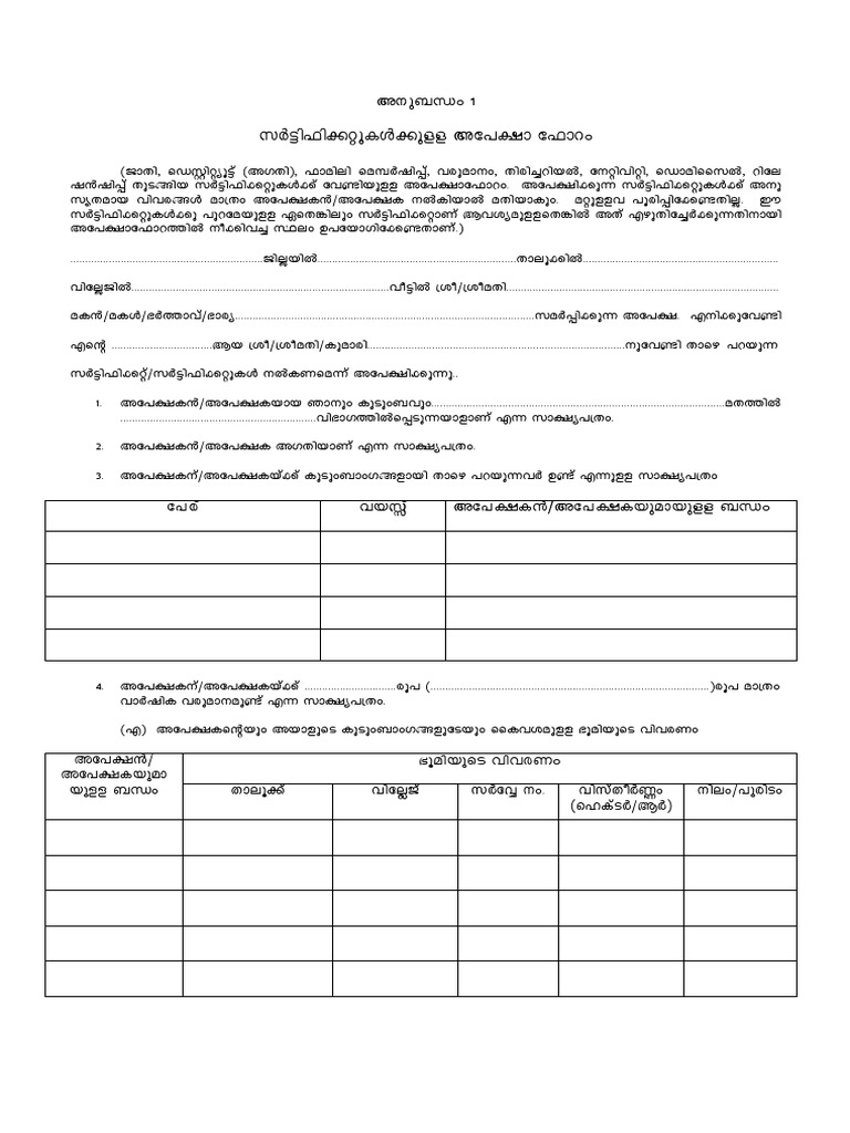 Form of Certificates | PDF