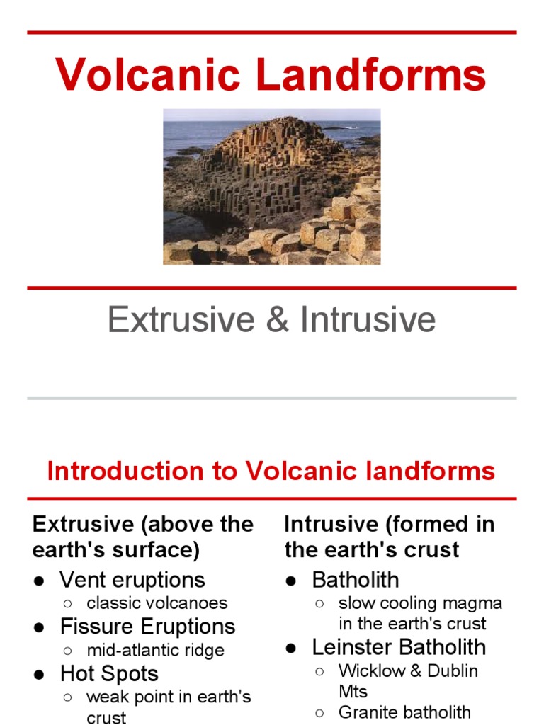 An In-Depth Exploration of Extrusive and Intrusive Volcanic Landforms ...