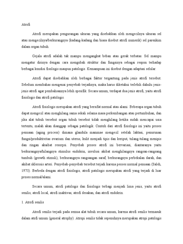 Atrofi | PDF