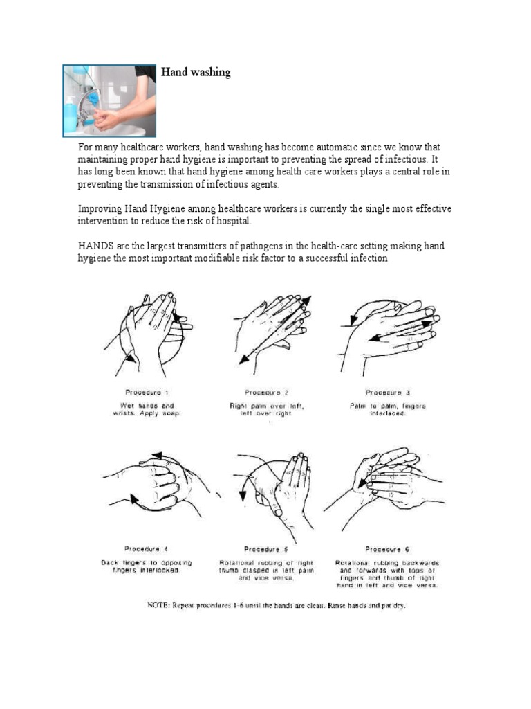 Hand Washing | PDF | Hand Washing | Hygiene