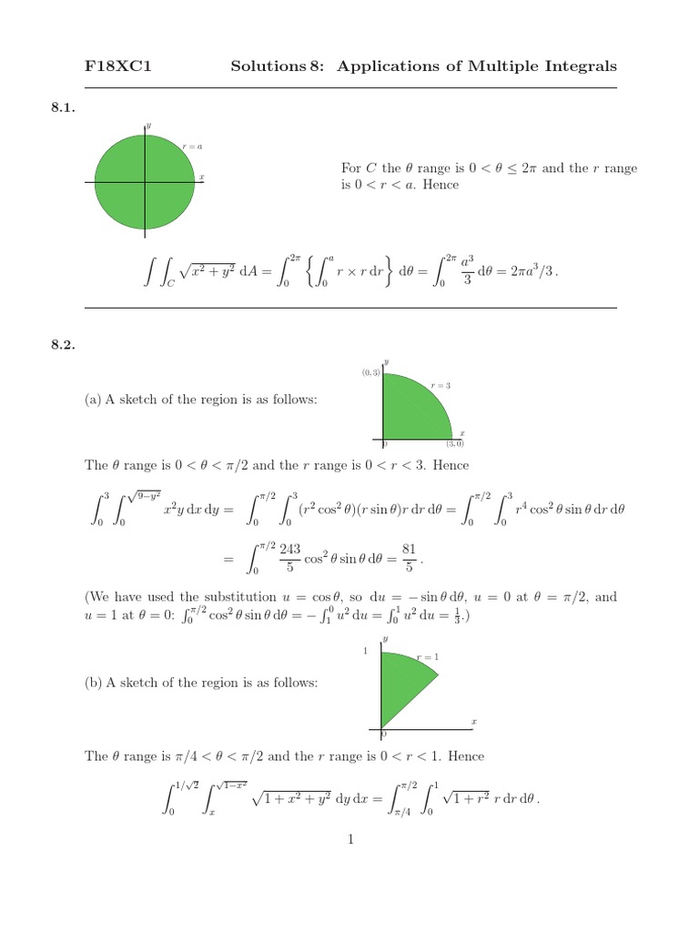 Advanced Calculus: Multivariable Integration | PDF | Science & Mathematics