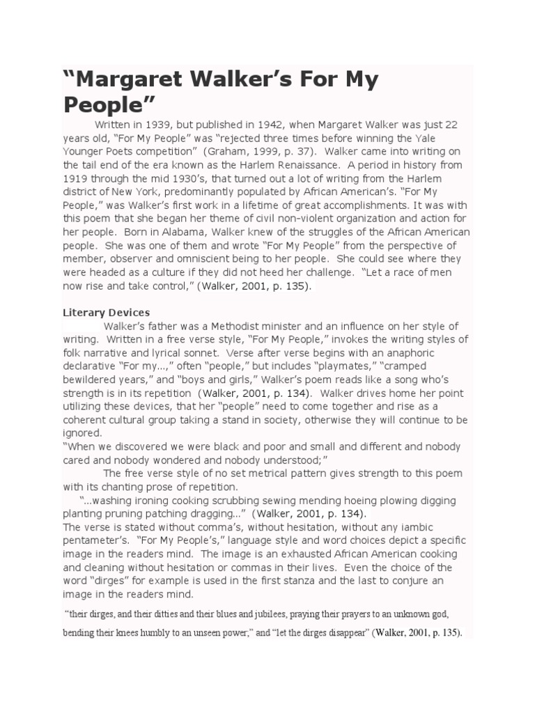 Margaret Walker | Poetry | Fiction & Literature | Free 30-day Trial ...