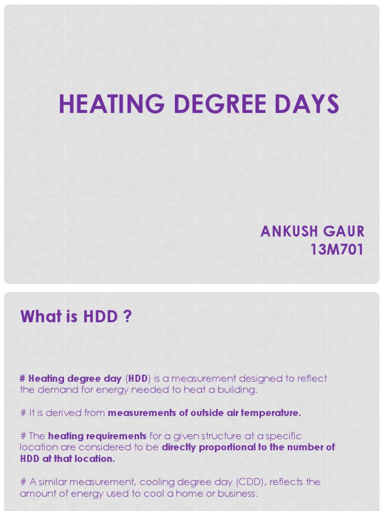 Heating Degree Days Calculation Guide | PDF | Atmospheric ...