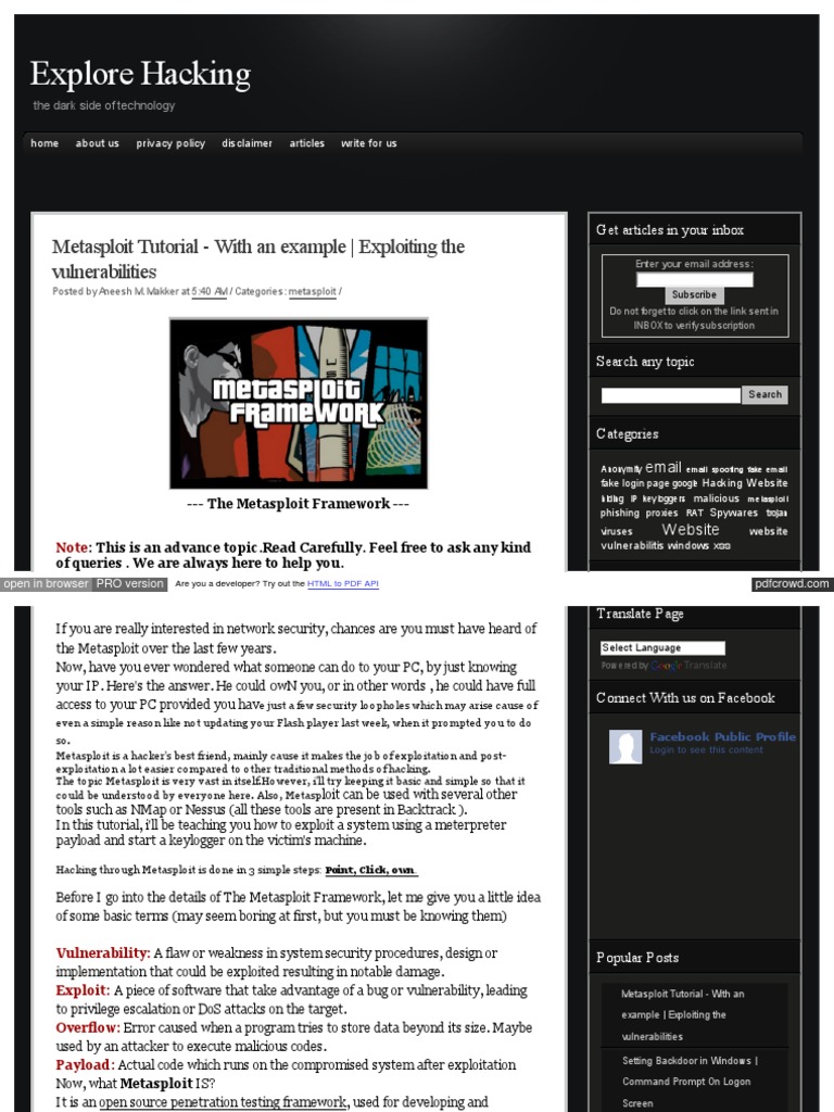 Metasploit Pdf Command Line Interface Phishing