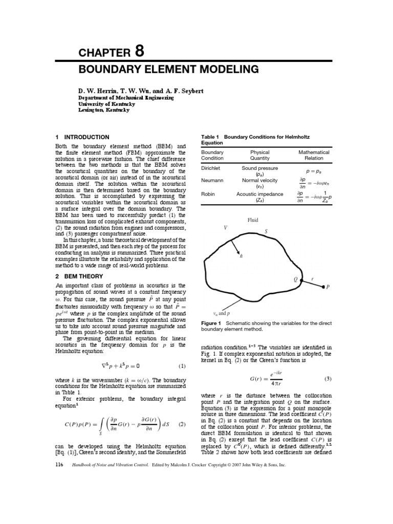 BEM Modelling | PDF | Boundary Element Method | Finite Element Method