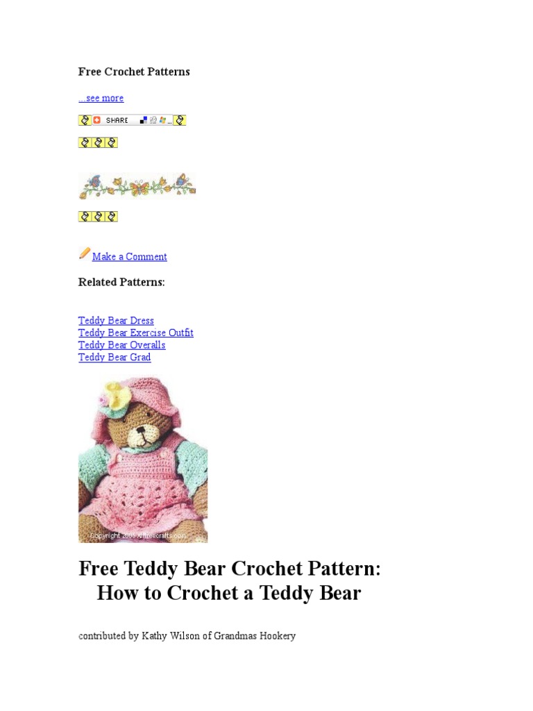 Free Crochet Patterns | PDF | Crochet | Handicrafts