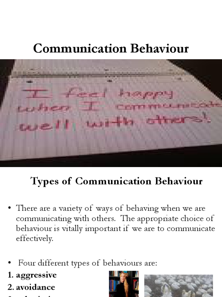Communication Behaviour Pdf Aggression Anger