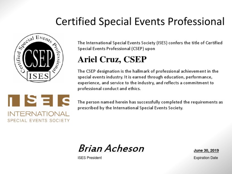 Csep Certificate | PDF | Career & Growth | Business