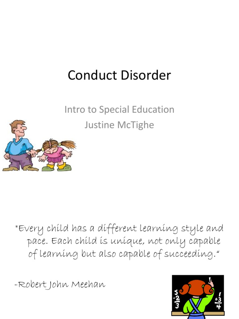 Conduct Disorder Presentation | PDF | Mental Disorder | Mental And ...